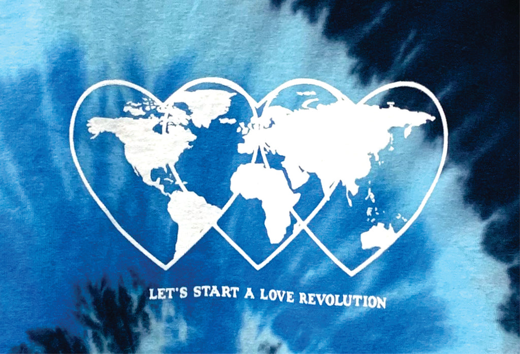 Love Revolution Ocean Tie-Dye Graphic Unisex Crop Top – Era of Artists